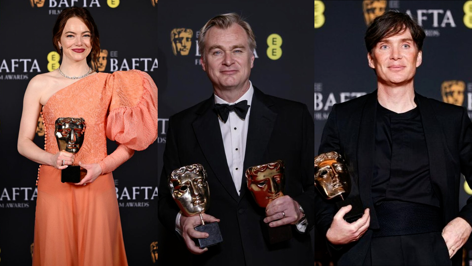 Oppenheimer y Poor Things arrasan en los BAFTA (lista completa de ganadores) - WARP.la