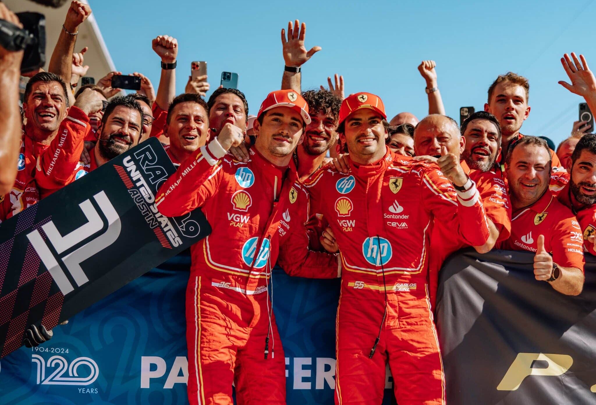 WARP x F1 presenta Gran Premio de Austin: Ferrari hace el 1-2 y a ...